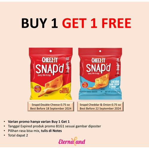 Promo Cheez It Snapd Cheese Biscuit 0.75 oz - biskuit cheez it impor usa - Ched&SourCrm , Buy 1 ...
