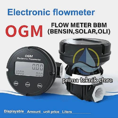 Jual Flow meter solar 4 digit OGM-25E 1 inch Flowmeter Electronic 1 ...