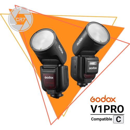 Jual Godox V1 PRO Round Head Flash For Camera Flash V1 Pro Canon ...