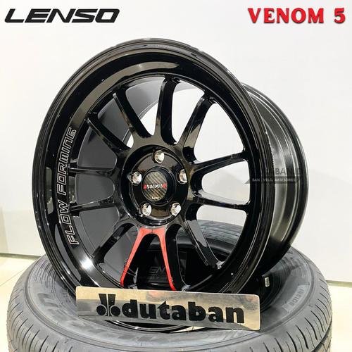 Jual Velg Original R18 18x9.5" 5x114 ET 22 Lenso Venom 5 Gloss Black Innova Zenix - Kota ...