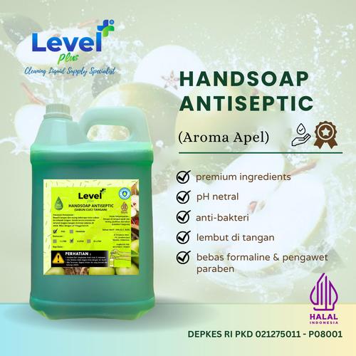 Jual Handsoap Antibacterial Apel Pro 5L Level Plus (Sabun Cuci Tangan ...