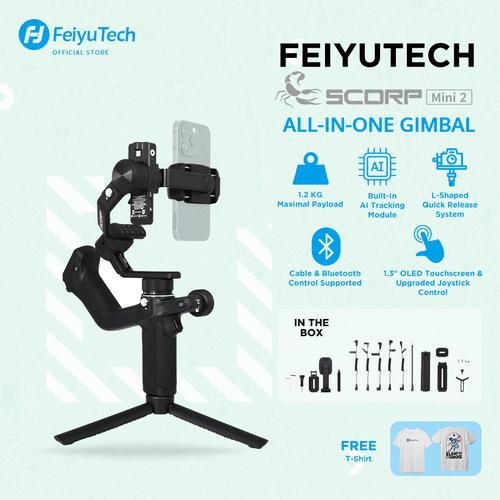 Promo Feiyu Scorp Mini 2 New ALL-IN-ONE gimbal with built-in AI tracker ...