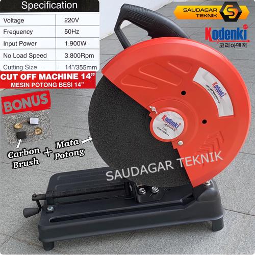 Jual Mesin Potong Besi 14 Inch Kodenki Cut Off Machine 14" Cutting Wheel Gergaji Besi 14 Inch ...