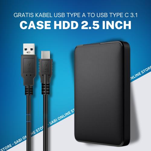 Jual Case External HDD Enclosure 2.5 Inch USB Type A to USB Type C 3.1 ...
