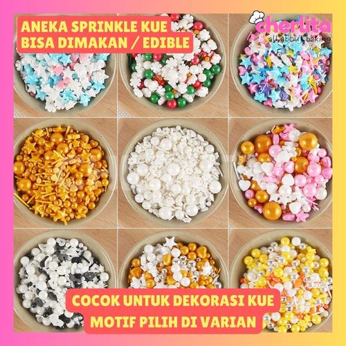 Jual Sprinkles Sprinkle Taburan Topping Kue Cupcake Star Bintang Edible ...