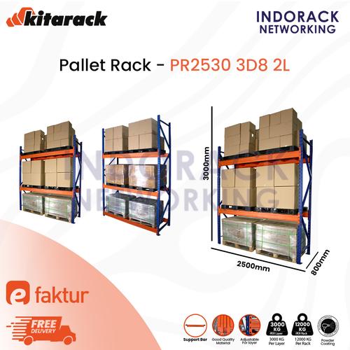 Jual KITARACK Rak Pallet 3 TON Racking Pallet Heavy Duty Panjang 2.5M ...