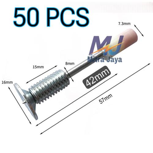Jual 50 Pcs Paku Ramset 7.3mm (42mm)Bisa Kunci Pakai Mur M8 Isi Ulang ...