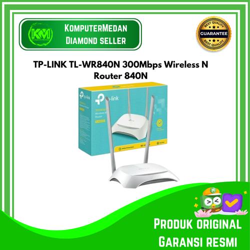 Jual TP-LINK TL-WR840N-V2 300Mbps Wireless N Router 840N - Kota Medan ...
