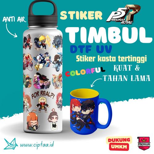 Jual Stiker Persona 5 - Sticker Timbul DTF UV - Stiker Anime Pack ...
