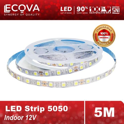 Jual ECOVA Lampu LED Strip 12V Panjang 5 Meter 5050 Indoor - Kuning ...