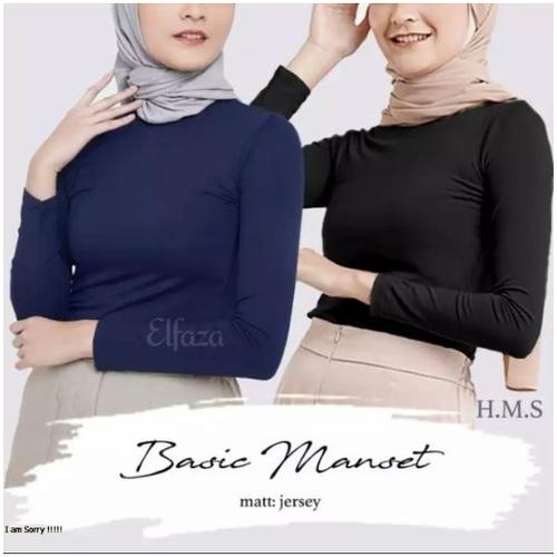 Promo Inner Manset baju wanita lengan panjang daleman hijab bahan ...