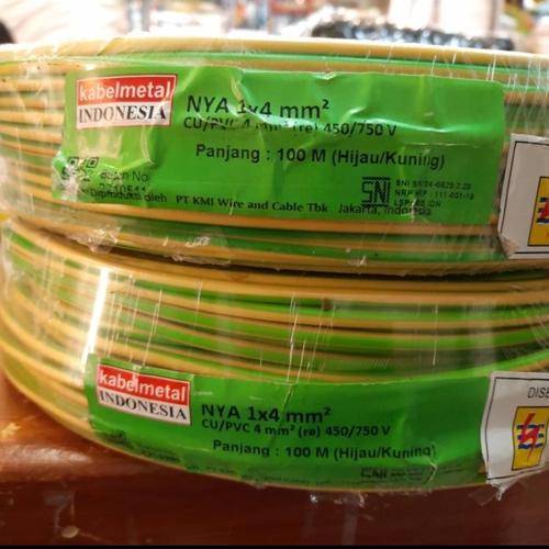 Jual Kabel NYA 4mm METAL Kabel Grounding NYA 4mm KABELMETAL @100M ...