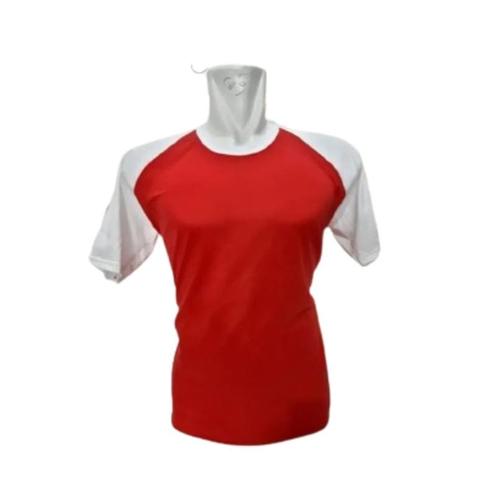 Jual Kaos raglan badan merah lengan putih - kaos merah putih - LENGAN ...