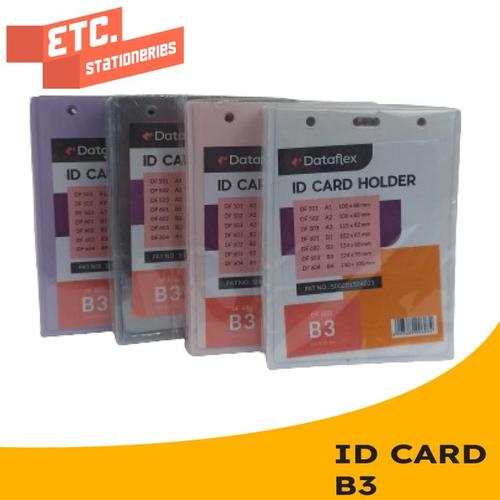 Jual Baru, Dataflex ID Card B3 Case Plastik Mika / Name Tag Holder VC ...