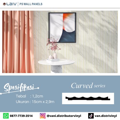 Jual WPC Wallpanel Curved | Wood Panel Dekorasi Dinding - Panjang 2,9m ...