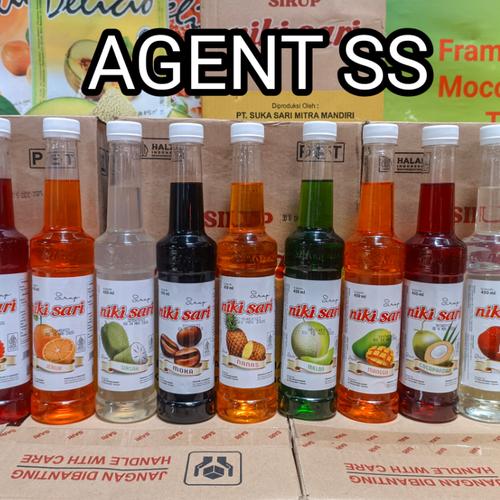 Jual sirup nikisari aneka rasa buah kemasan pet 450ml ( botol plastik ...