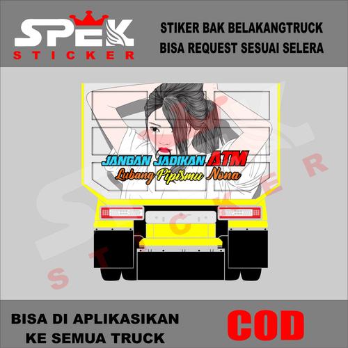 Jual STICKER BAK BELAKANG TRUCK BISA REQUEST SESUAI SELERA 2 - A - Kab ...
