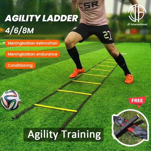 Promo Agility Speed Ladder 4/6/8 Meter / Tangga Tali Nilon / Dengan ...