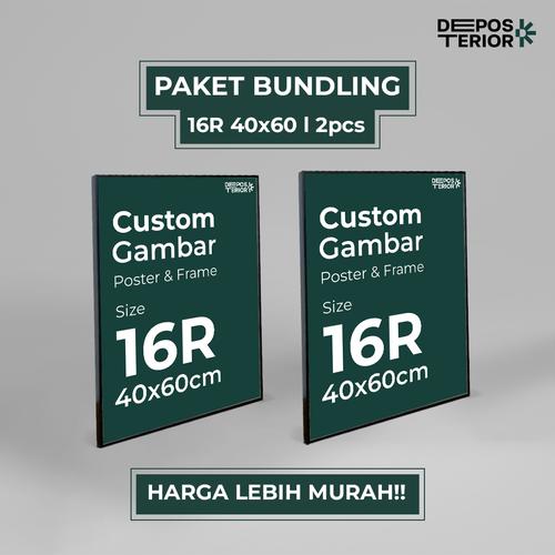Jual Paket 2pcs 16R 40x60 Custom Gambar Poster Frame - Kota Tangerang ...