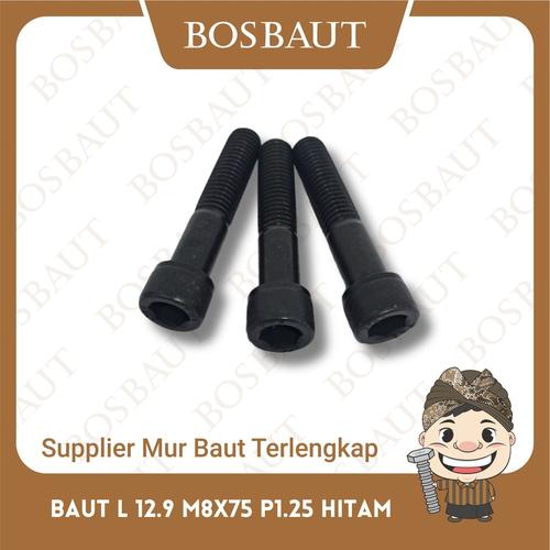 Jual Baut L Socket Baja 12.9 M8X75 P1.25 HITAM - Kota Surabaya - Bos ...