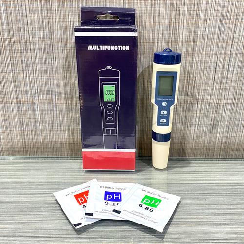 Jual 5-IN-1 PENGUKUR TDS pH SALT EC TEMPERATURE METER SALINITY ALAT ...