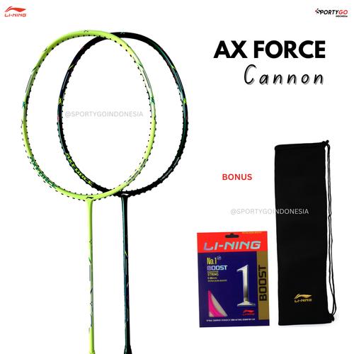 Jual Raket badminton Lining AX FORCE CANNON / AXFORCE Original - BLACK ...