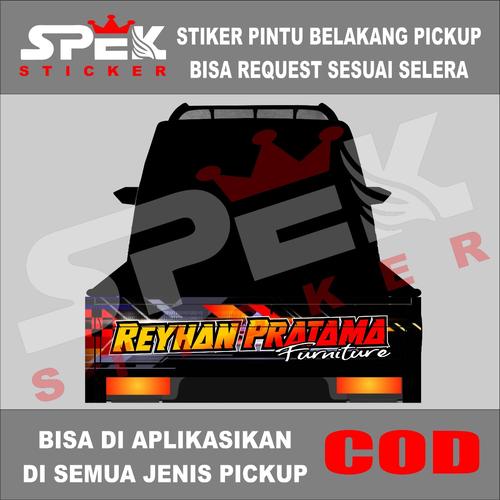 Jual STICKER PINTU BELAKANG PICK UP BISA REQUEST SESUAI SELERA 4 ...
