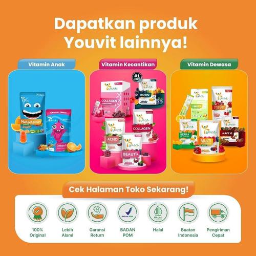 Jual Multivitamin Gummy Anak Untuk Tumbuh Kembang | Youvit Multivitamin ...