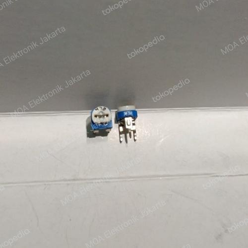 Jual 1957 trimpot variable resistor vr biru biasa 472 4k7 4.7k 3 pin ...