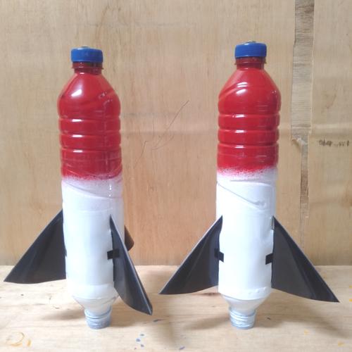 Jual Roket Air Siap Luncur / Tugas Prakarya Sekolah / Kerajinan Botol ...