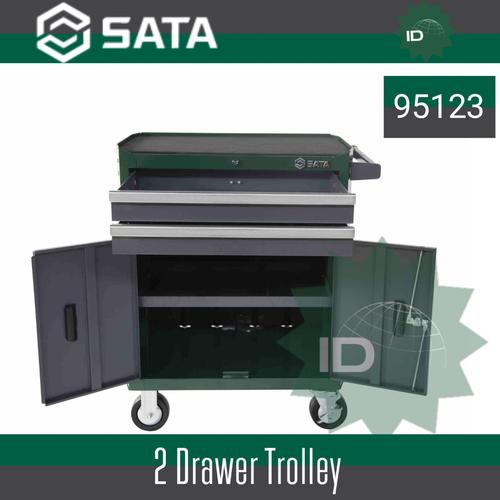 Jual SATA 2 DRAWER TROLLEY 95123 DRAWER TOOL TROLLEY / CART SATA TOOLS ...
