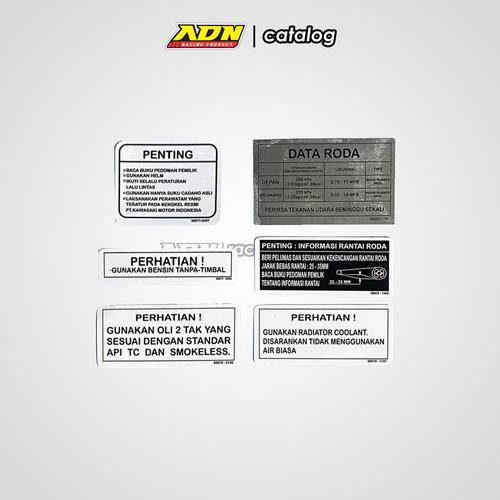 Jual Stiker Set Detail Ninja R SS VR RR ZX Frame Rantai Roda Penting ...