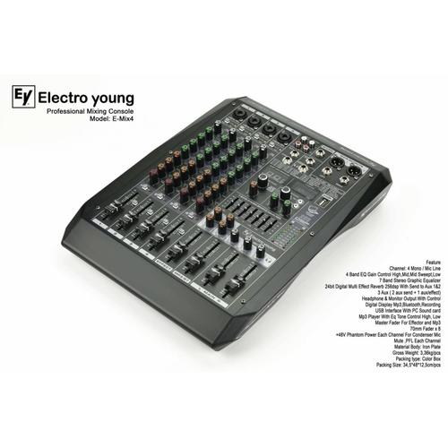 Jual Mixer electro young emix 4 mikser electro young emix 4 4channel ...