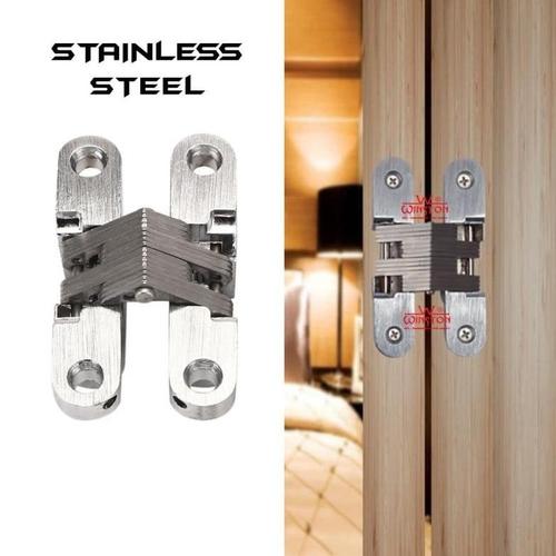 Jual Engsel Lipat Tanam Kayu Stainless Invisible Concealed Winston ...