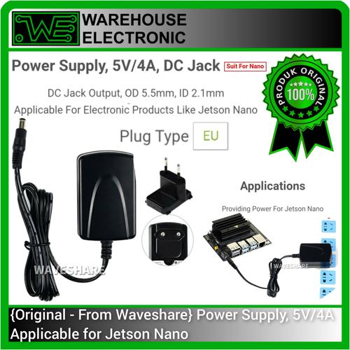 Jual Adaptor 5V 4A Power Supply 5V-4A Real Capacity Applicable for ...