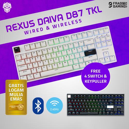 Jual Rexus Daiva D87 TKL Wireless Mechanical Keyboard D-87 DaivaTKL ...