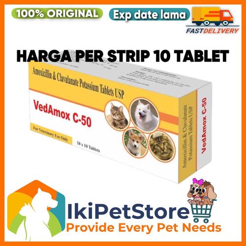 Jual Vedamox C-50 Untuk Infeksi Kulit/Periodontal/Pyoderma harga per ...