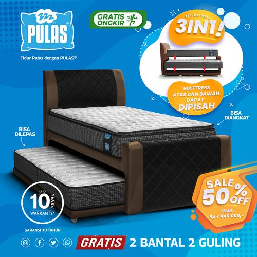 Jual Set spring bed 3 in1 full set custom - Kota Tangerang - Pulas mattress | Tokopedia