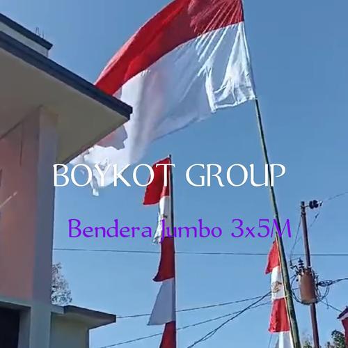 Jual Bendera merah putih jumbo ukuran 3x5M full jahit pinggir Bendera ...