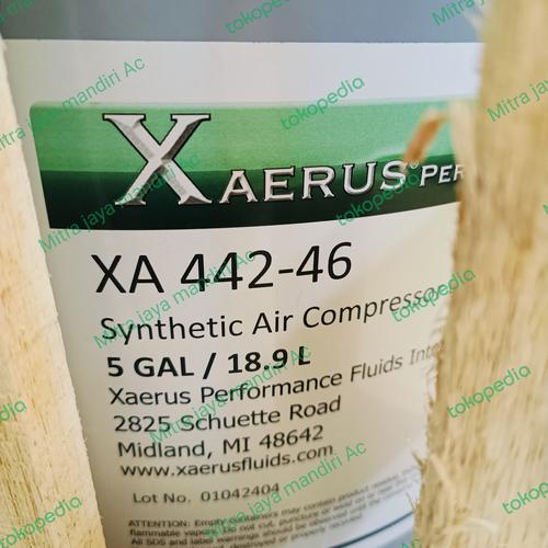 Jual Oil Xaerus XA 442-46 Synthetic air Compressor Lubricant 18.9 ltr ...