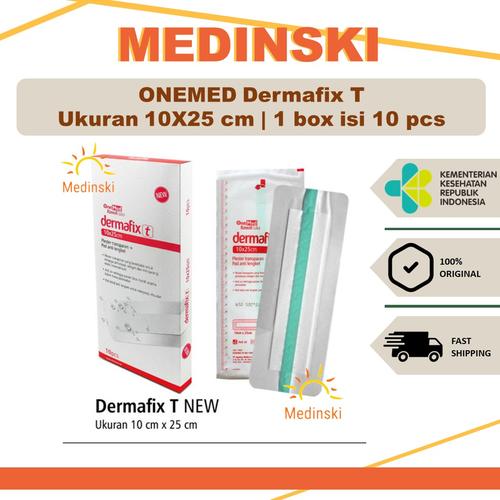 Jual Onemed Dermafix T 10x25 cm Plester Luka Pad Transparan Anti Air 10 ...