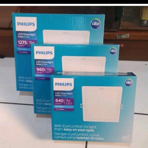 Jual philips eridani kotak 9w 13w 16watt square inbow tanam kotak plafon ceiling 9 13 16 watt ...