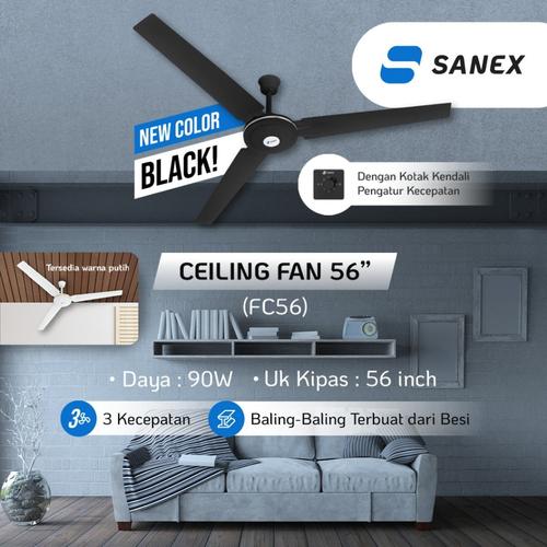 Jual Kipas Angin Plafon 56 inch Sanex / Ceiling Fan Sanex CMC FC-30 ...