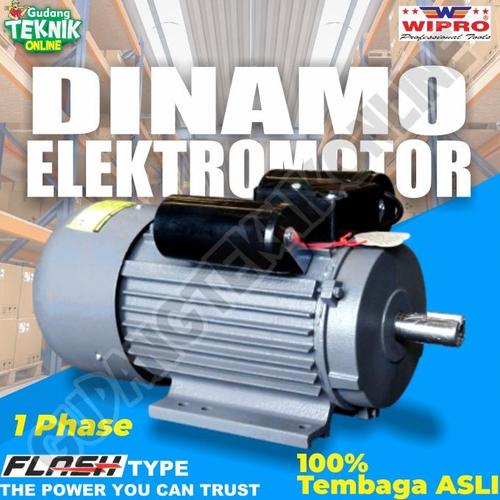 Jual Dinamo Motor Penggerak 2Hp 2P 1Ph 2850Rpm WIPRO - 2HP 4P 1Ph 1400RPM - 4P Pack Standar ...
