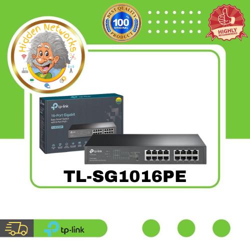 Jual TL-SG1016PE TP-LINK 16-Port Gigabit Easy Smart PoE Switch 8 Port PoE+ - Jakarta Pusat ...