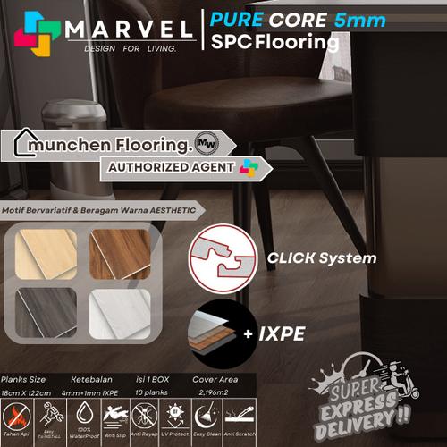 Jual LANTAI SPC MARVEL PURE CORE 5mm ( 1Box Isi 10 Planks 2,196m2 ...