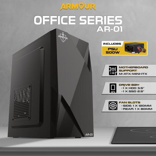 Jual CASING ARMOUR OFFICE SERIES AR-01 PLUS PSU 500WATT - Jakarta Pusat ...