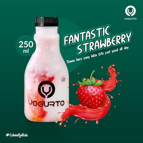 Jual Yogurto Fantastic Strawberry Yogurt Minuman Kesehatan Kulit ...