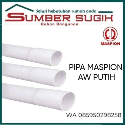 Jual Pipa Maspion AW Putih 8" Pipa PVC Pralon Batang 4 meter Lente ...