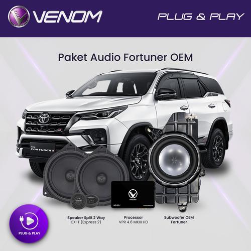 Promo Venom Express Paket Audio Mobil Fortuner OEM Looks Plug and Play ...